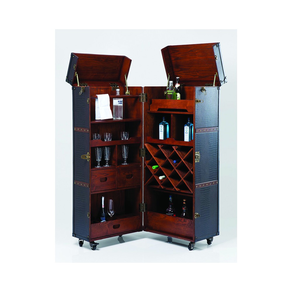 Wardrobe Trunk Bar Colonial